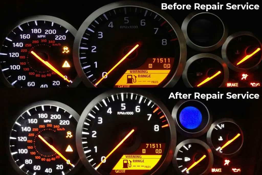 2009-2016 Nissan GTR Instrument Gauge Cluster Repair